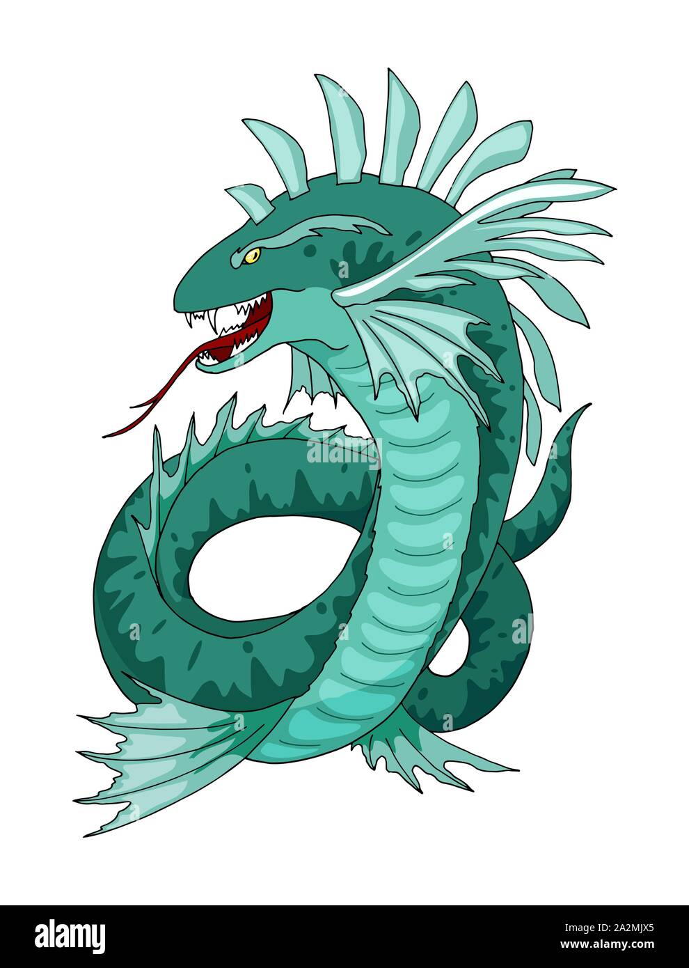 Sea Serpent Illustration