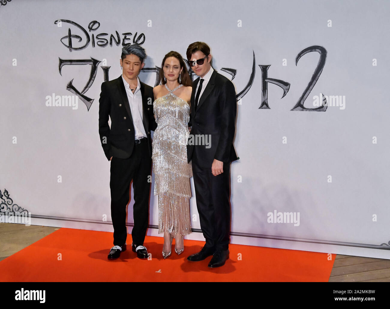 Tokyo, Japan. 03rd Oct, 2019. (L-R)Japanese singer Miyavi, actress ...