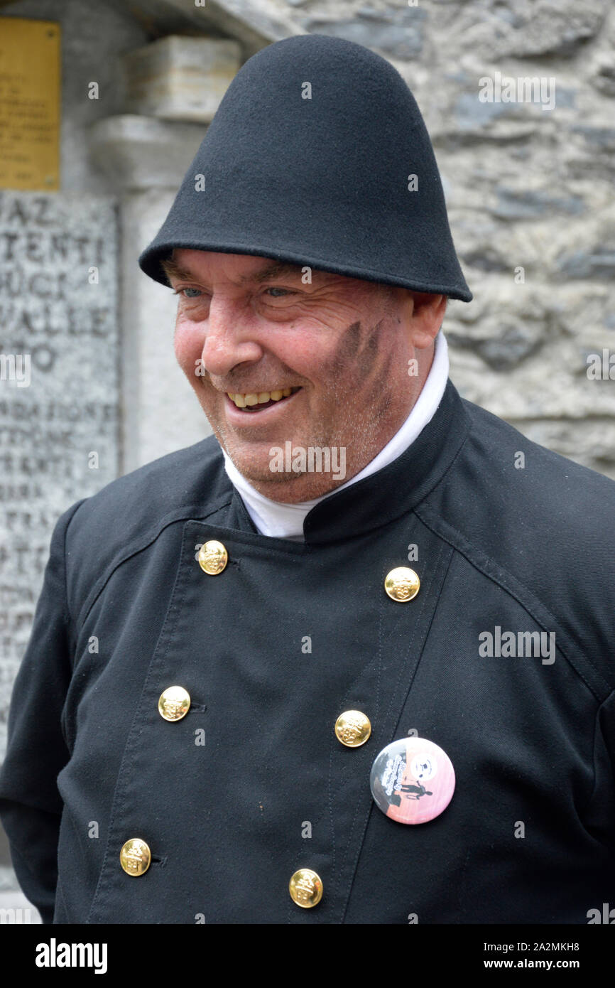Italy, Santa Maria Maggiore, Chimney sweep party Stock Photo - Alamy
