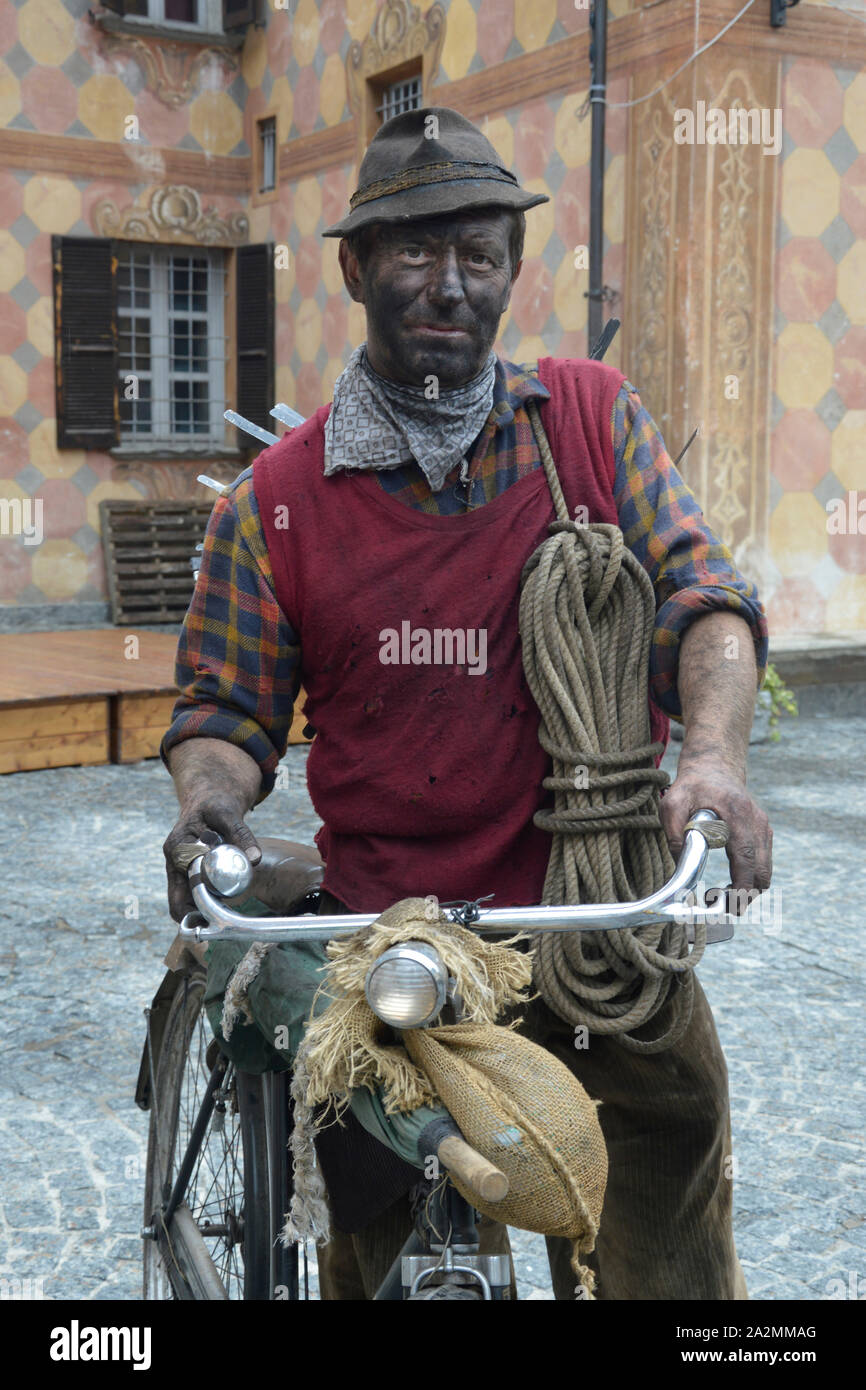 Italy, Santa Maria Maggiore, Chimney sweep party Stock Photo - Alamy