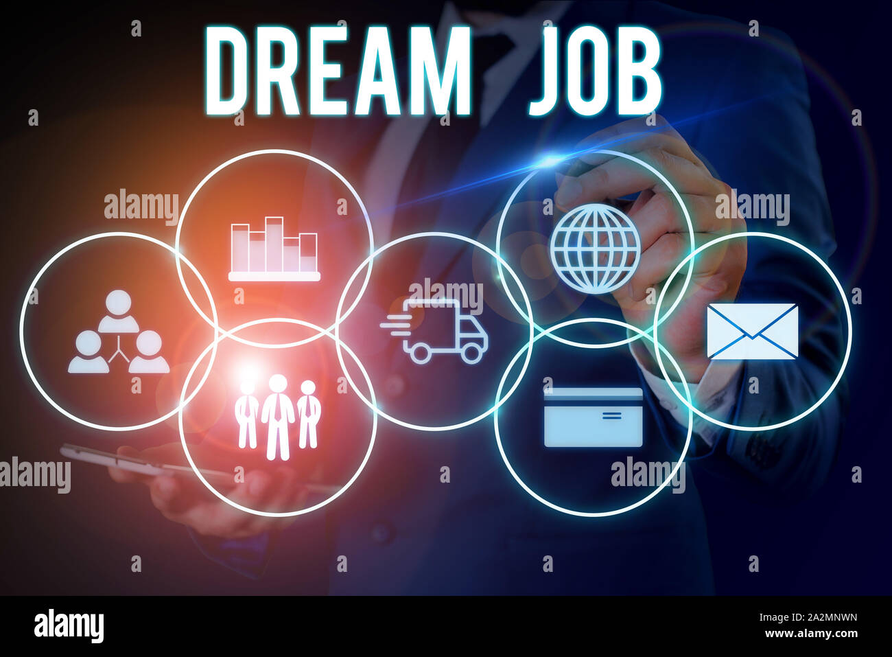 Word writing text Dream Job. Business photo showcasing An act that is ...