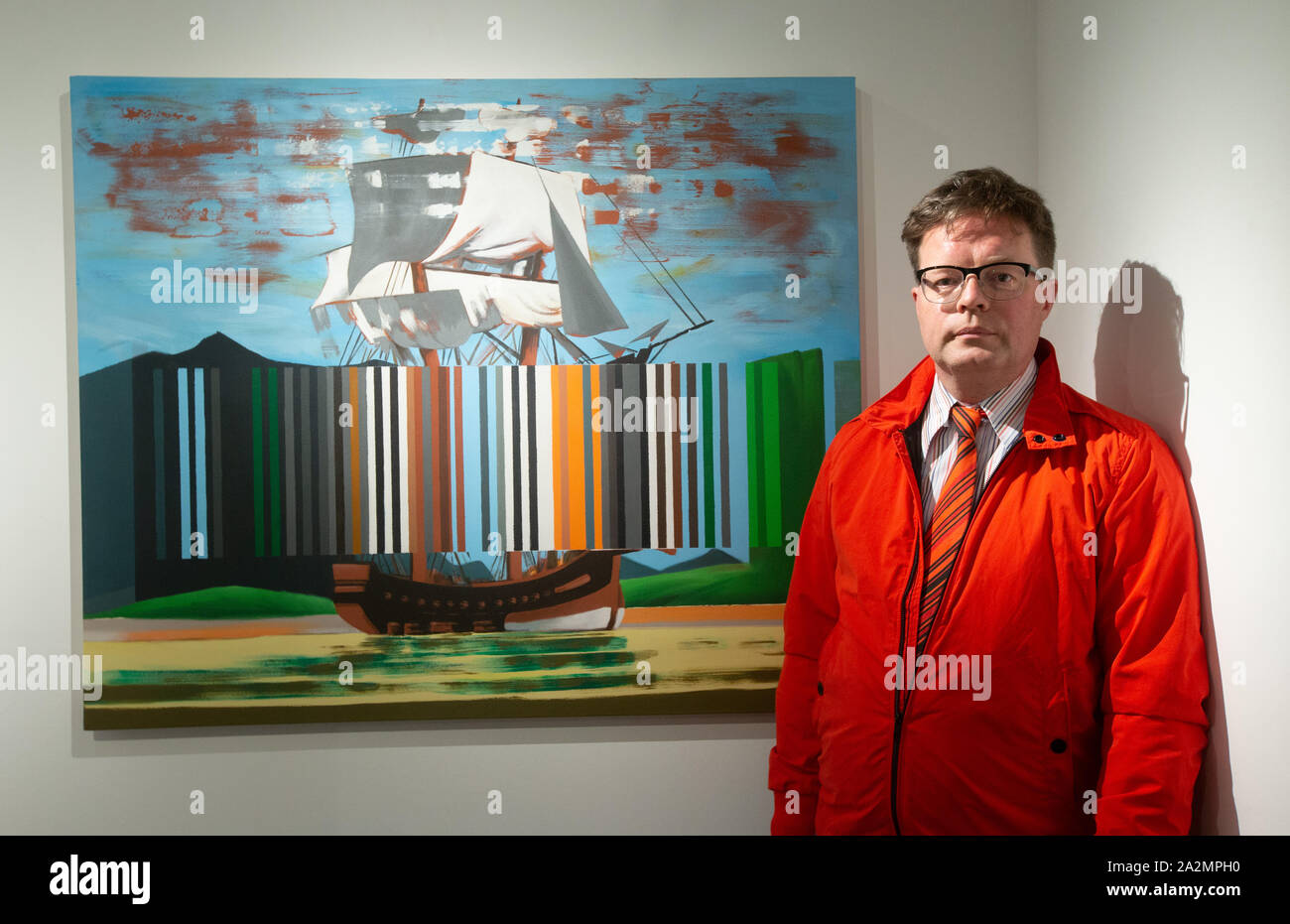 Contemporary British Artist Darren Coffield High Resolution Stock ...