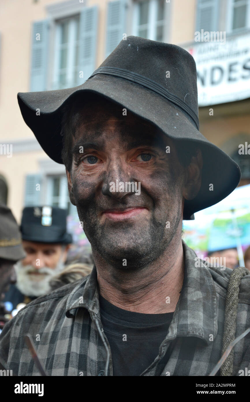 Italy, Santa Maria Maggiore, Chimney sweep party Stock Photo - Alamy