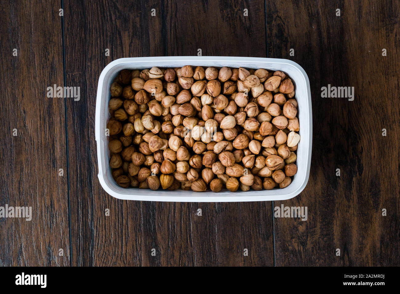 Roasted Macadamia Nuts in Plastic Box Container / Package. Organic Food ...