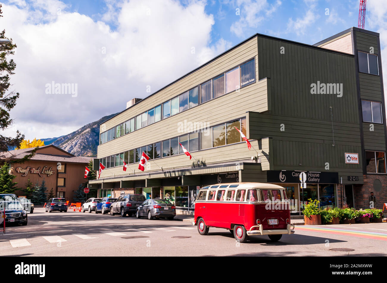 The Olympic Building at the corner of Caribou and Bear Streets with ...