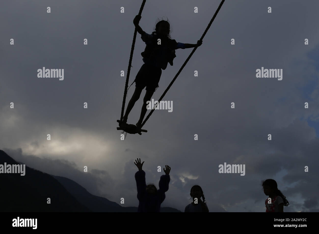 Dashain swing hi-res stock photography and images - Alamy