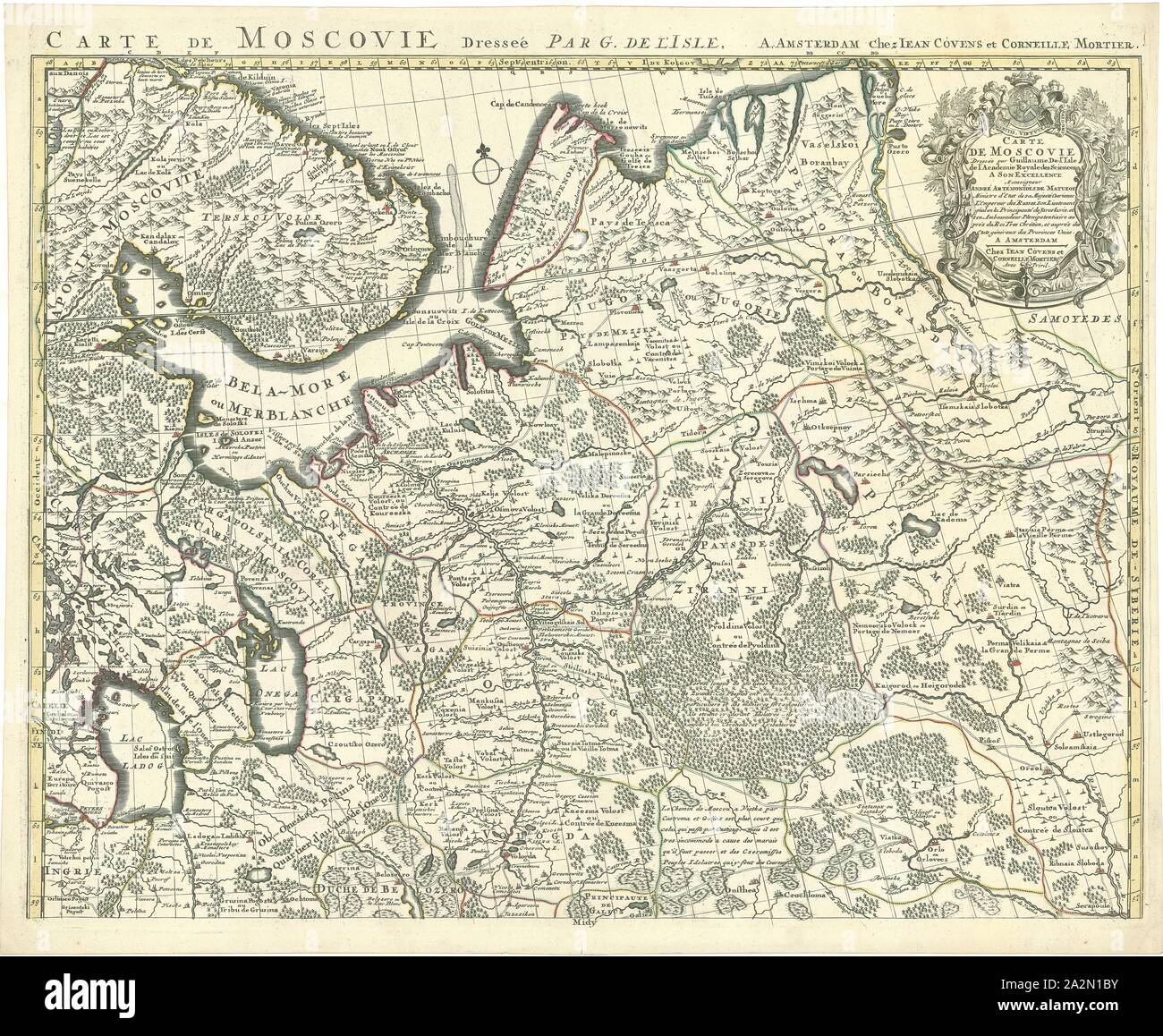 Map by guillaume de lisle 1675 1726 hi-res stock photography and images - Alamy