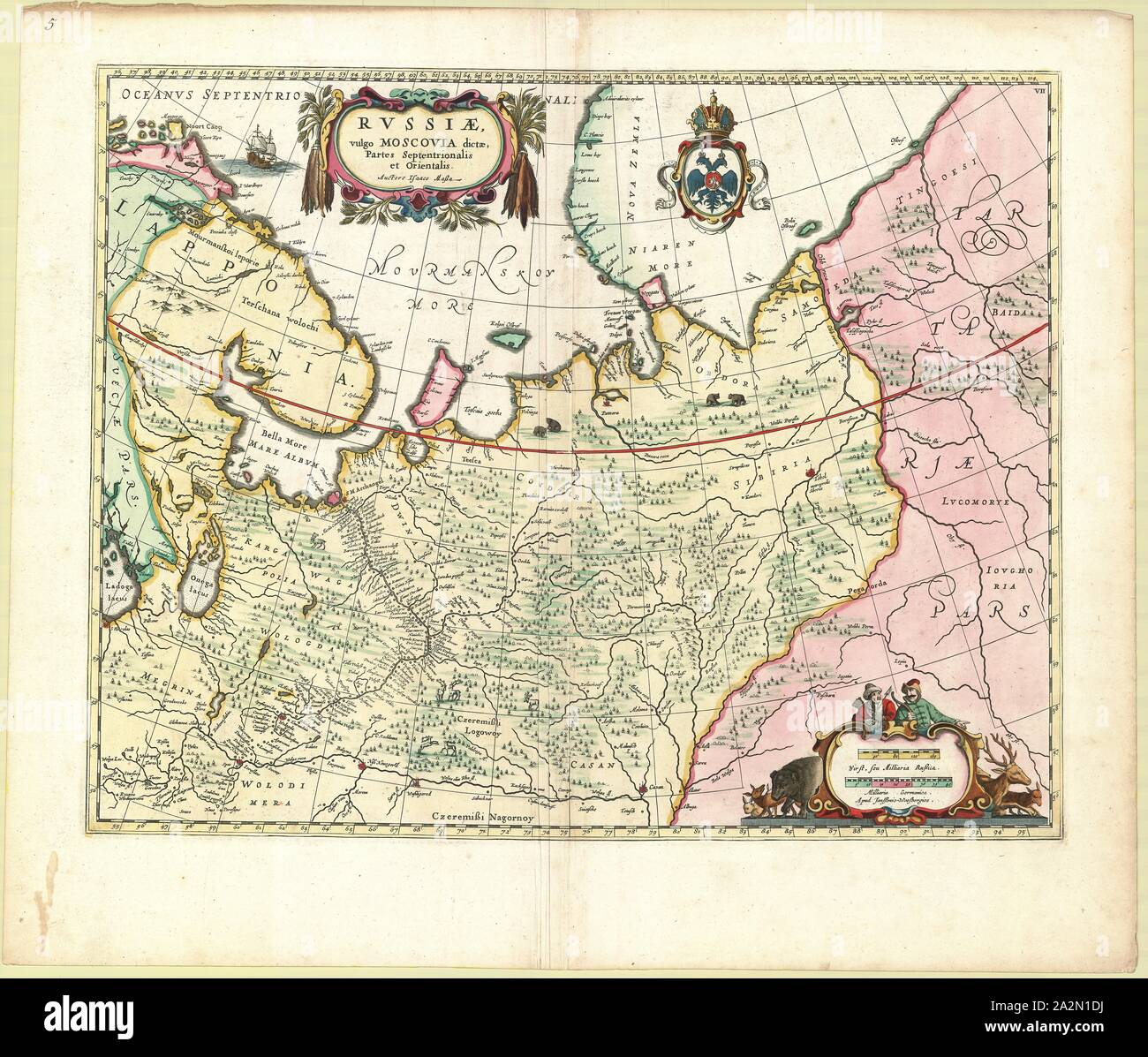 Moscovia map hi-res stock photography and images - Alamy