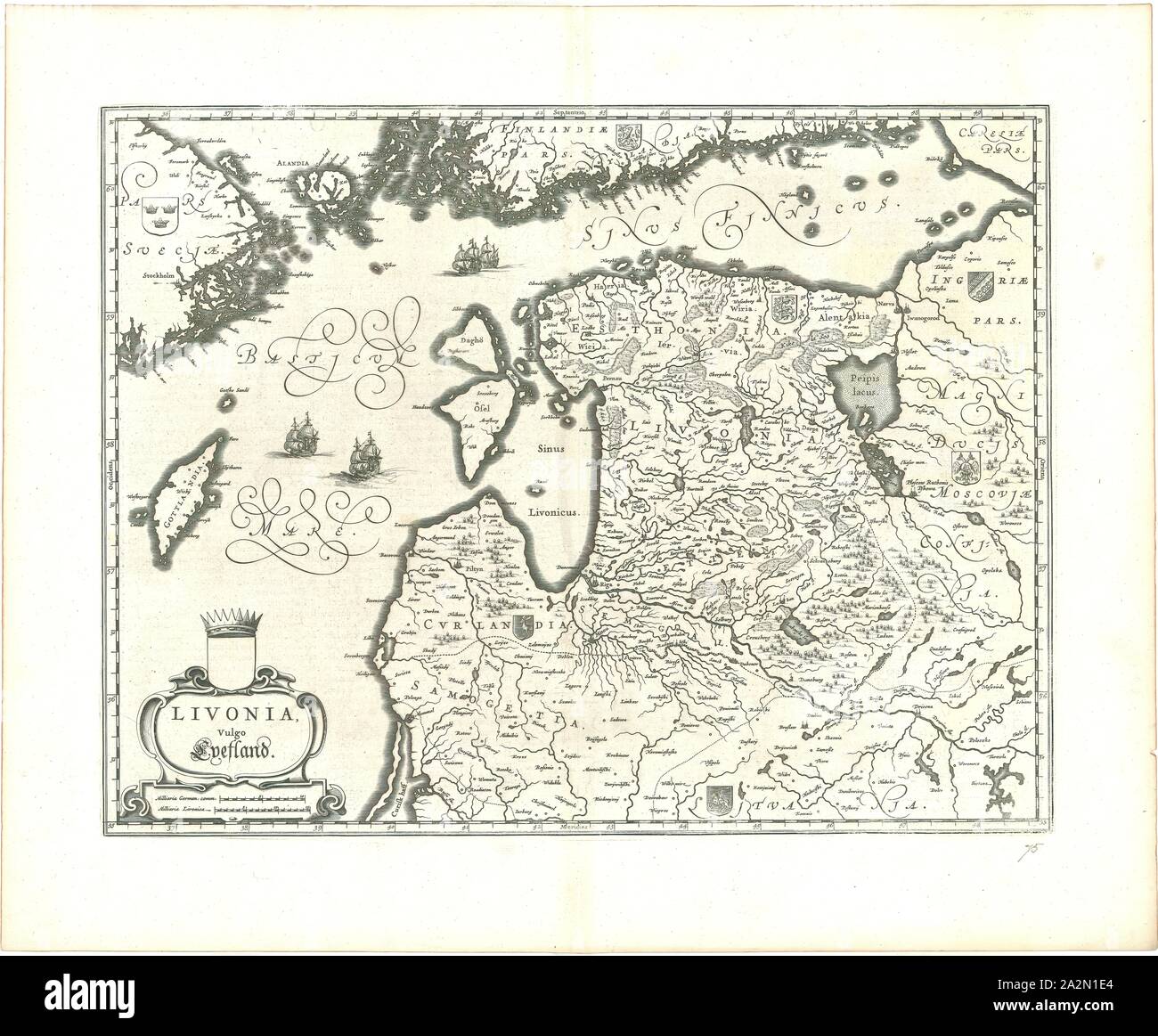 Livonia map hi-res stock photography and images - Alamy