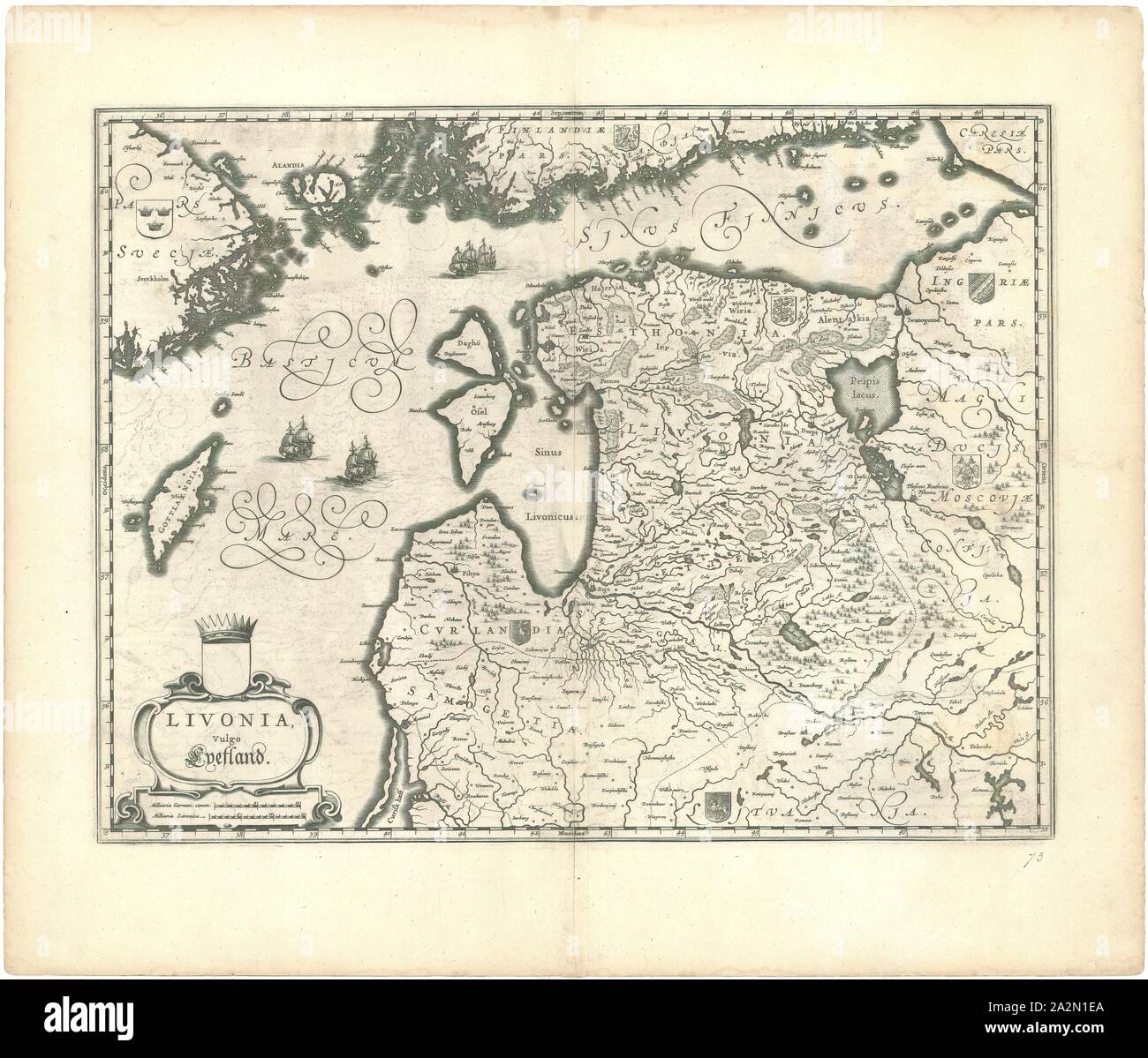 Livonia map hi-res stock photography and images - Alamy