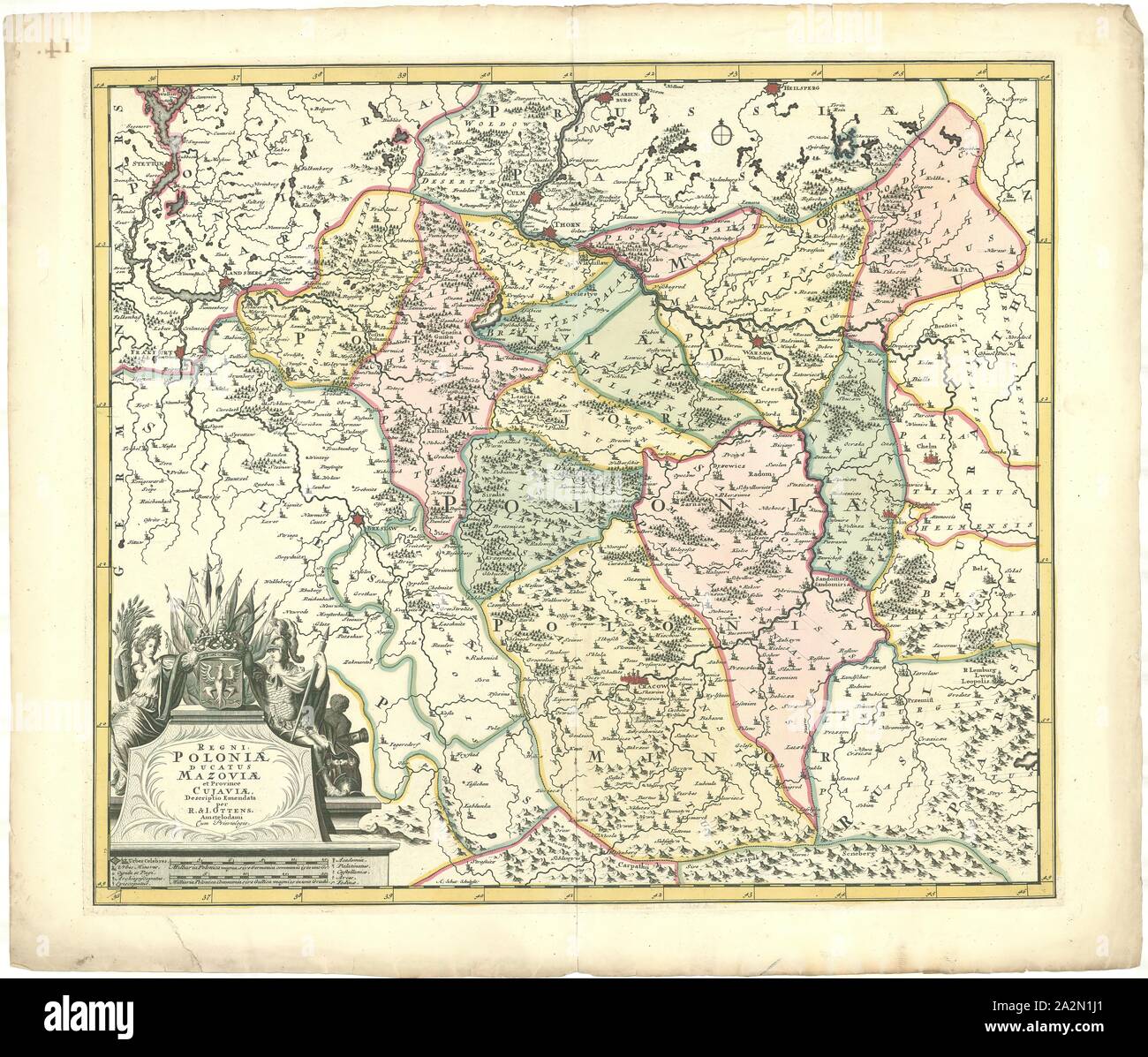 Regni poloniae ducatus mazoviae et province cujaviae hi-res stock ...