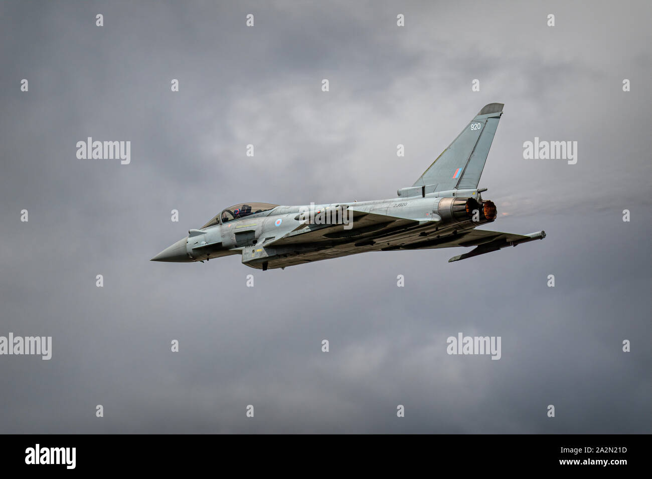 Eurofighter typhoon twin engine canard delta wing hi-res stock ...