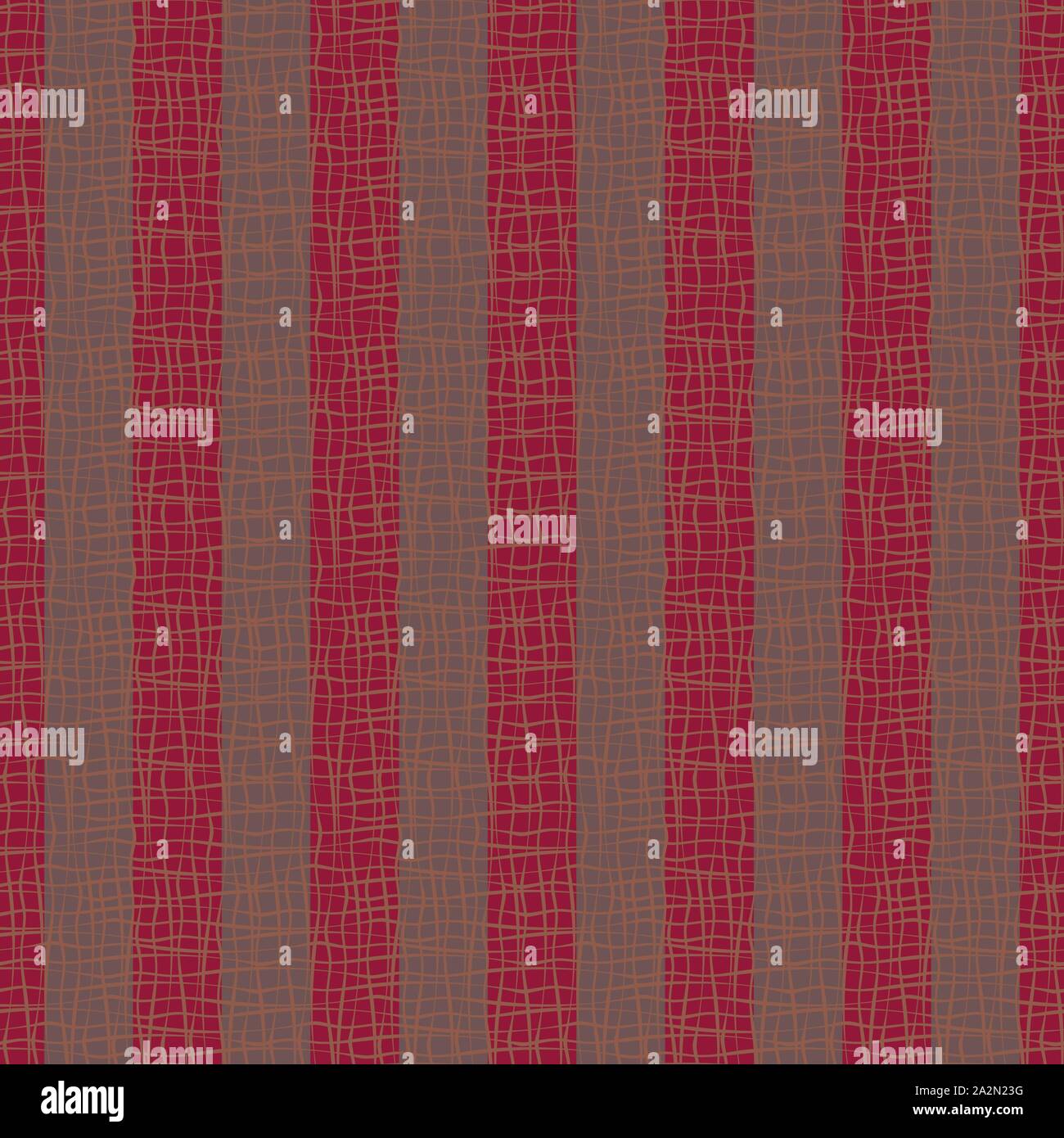 Sophisticated wine red and brown vertical striped design with doodle ...
