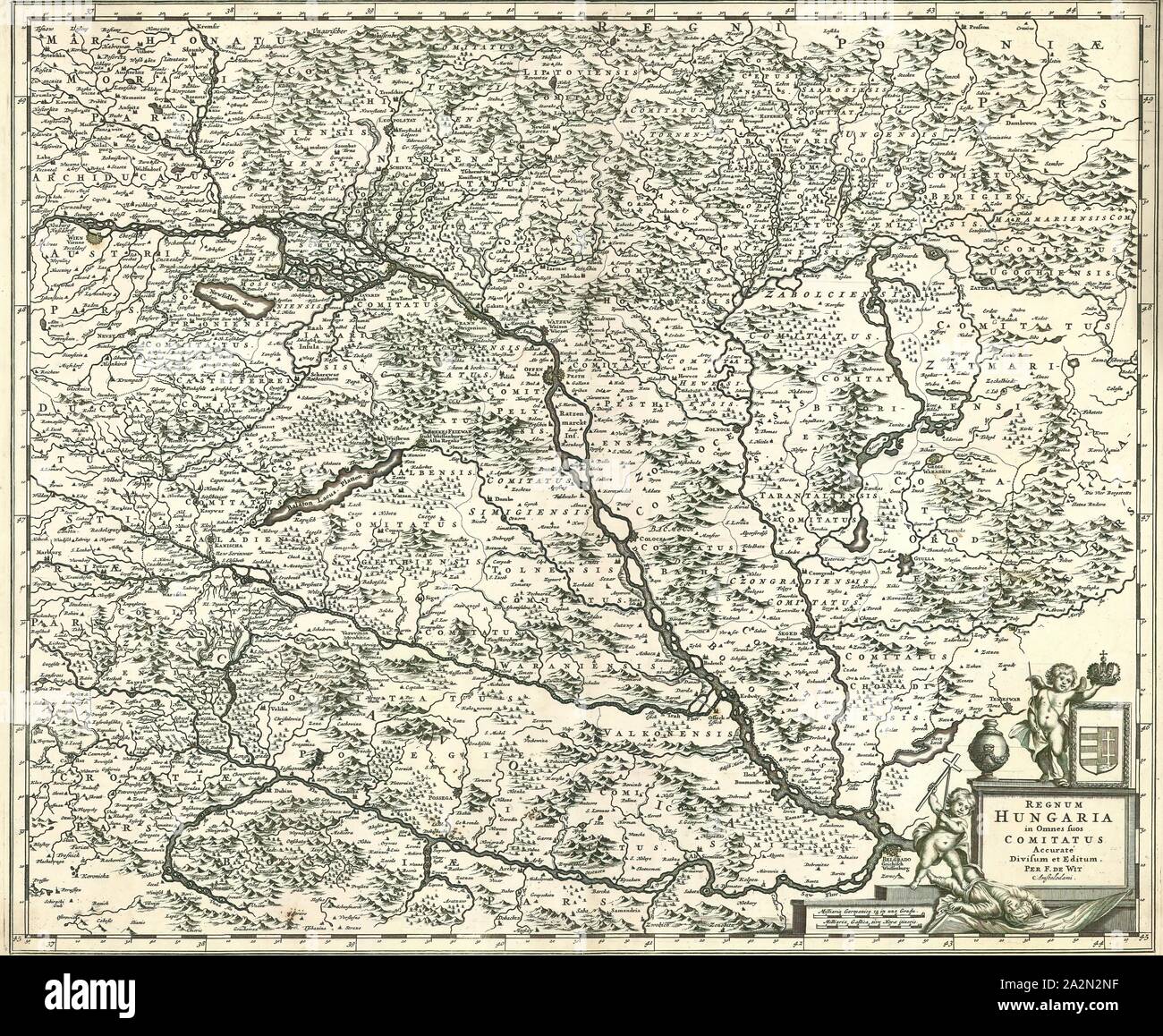 Hungaria map hi-res stock photography and images - Alamy