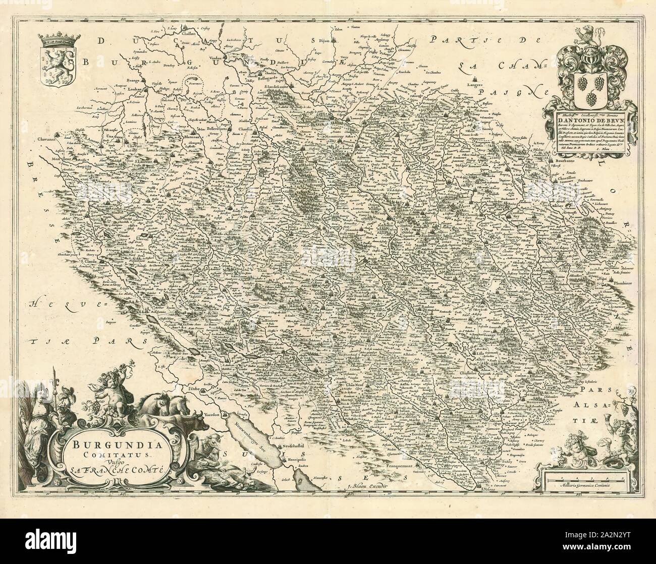 Franche map hi-res stock photography and images - Alamy