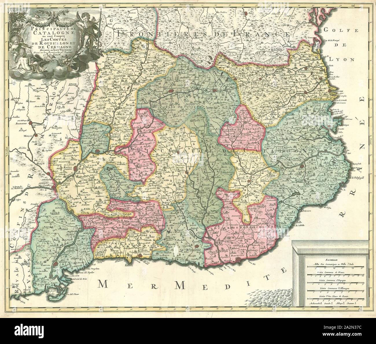 Catalogne map hi-res stock photography and images - Alamy