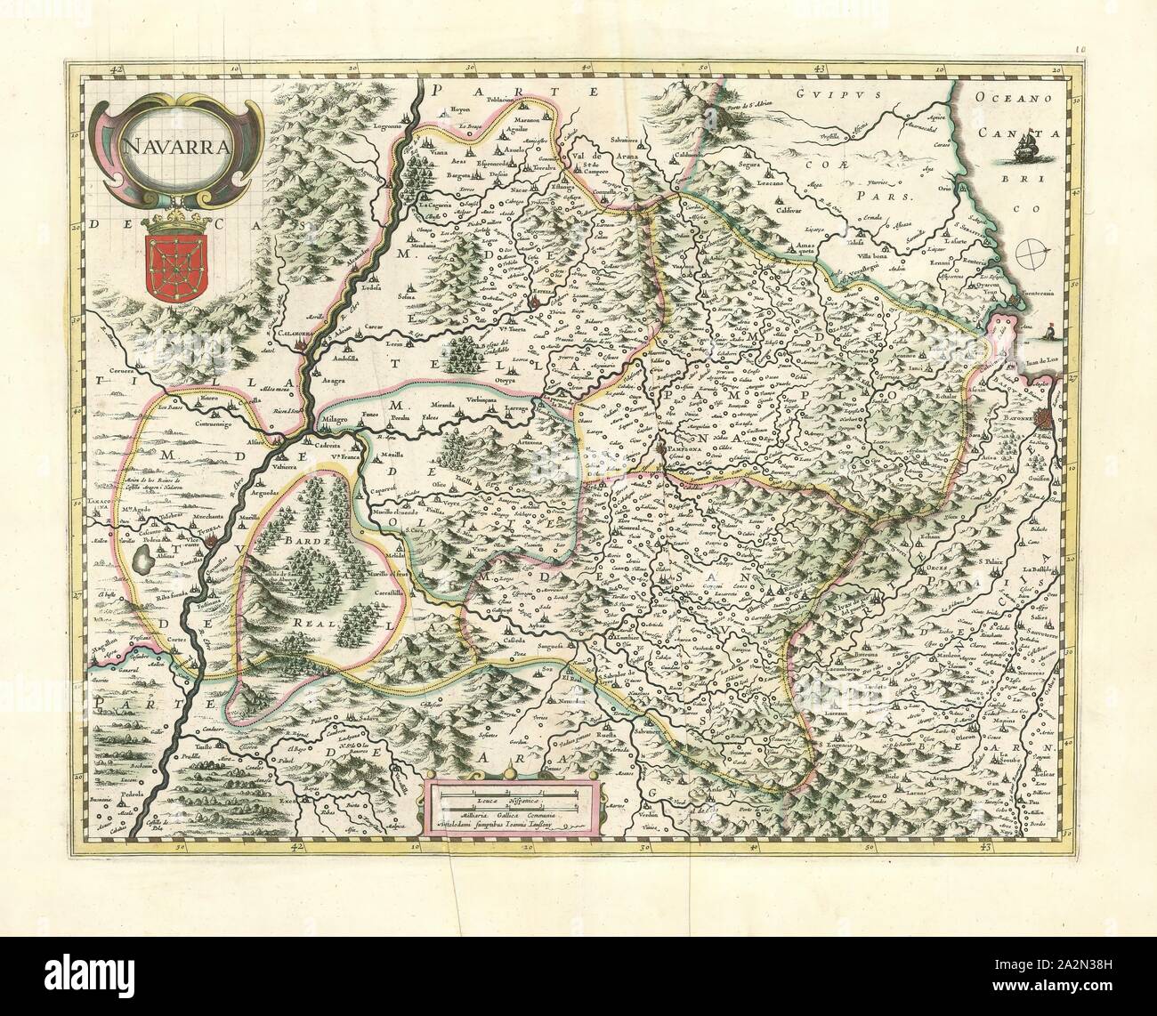 Navarra map hi-res stock photography and images - Alamy