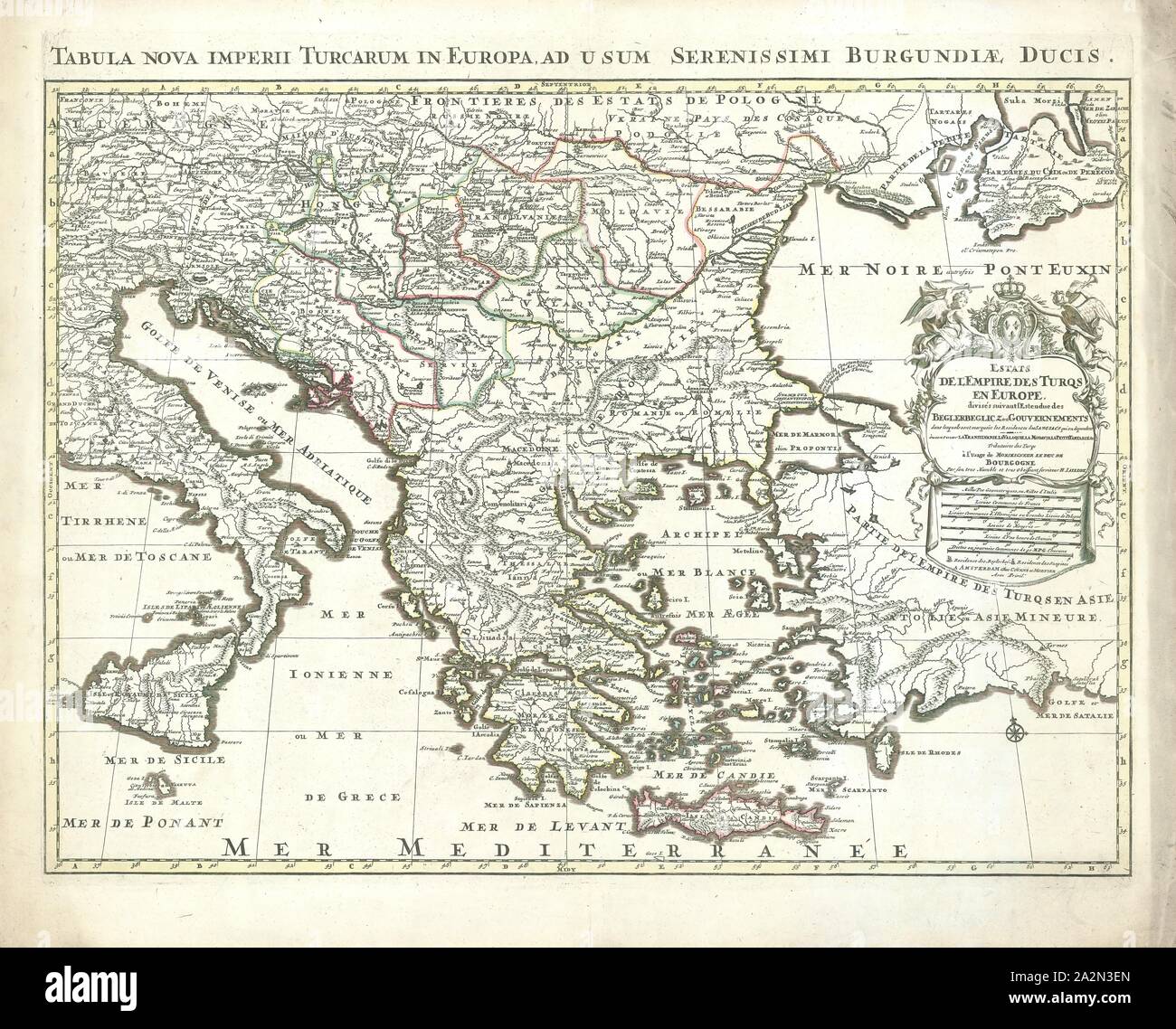 Print europe map hi-res stock photography and images - Alamy