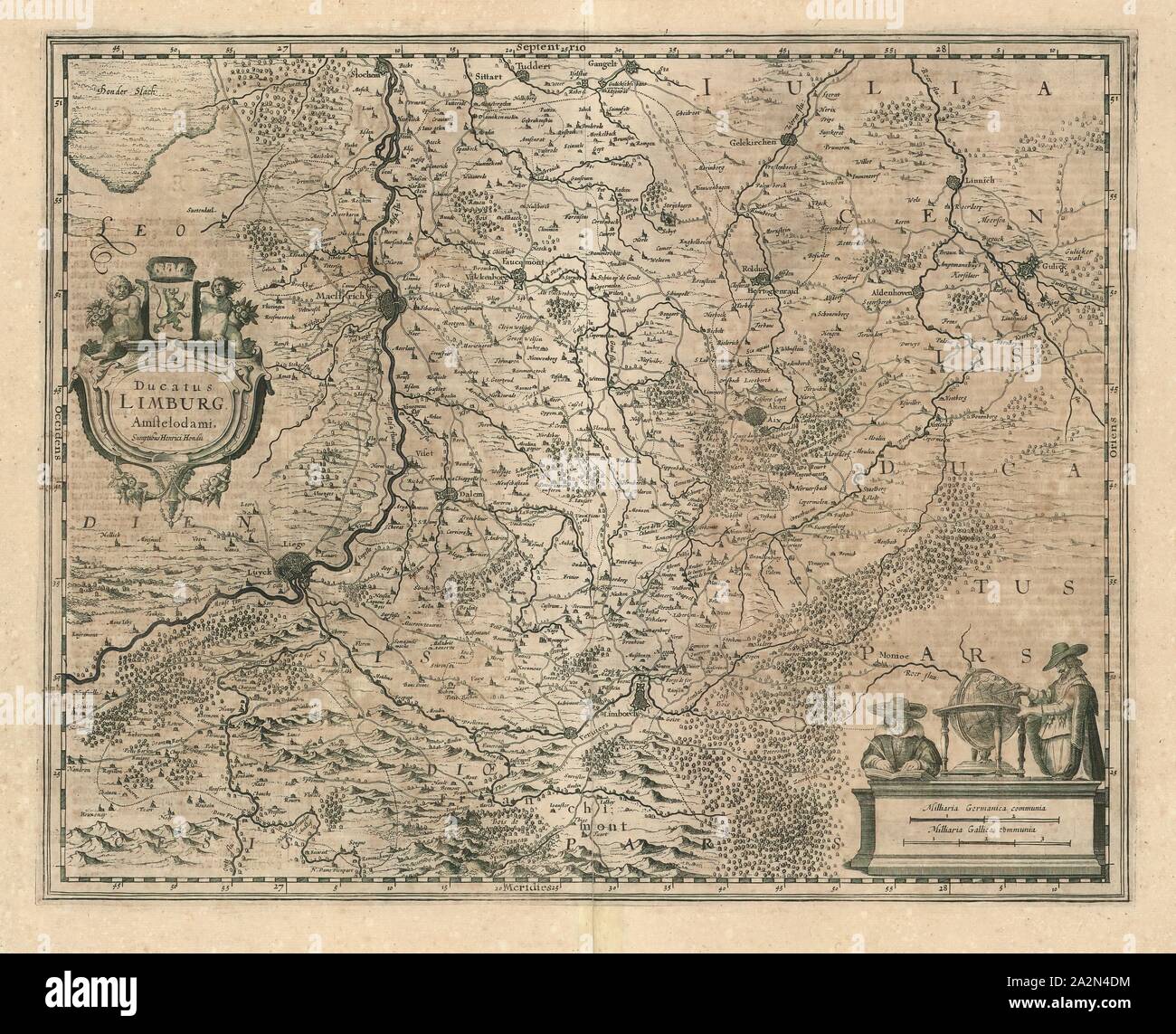 Limburg map hi-res stock photography and images - Alamy