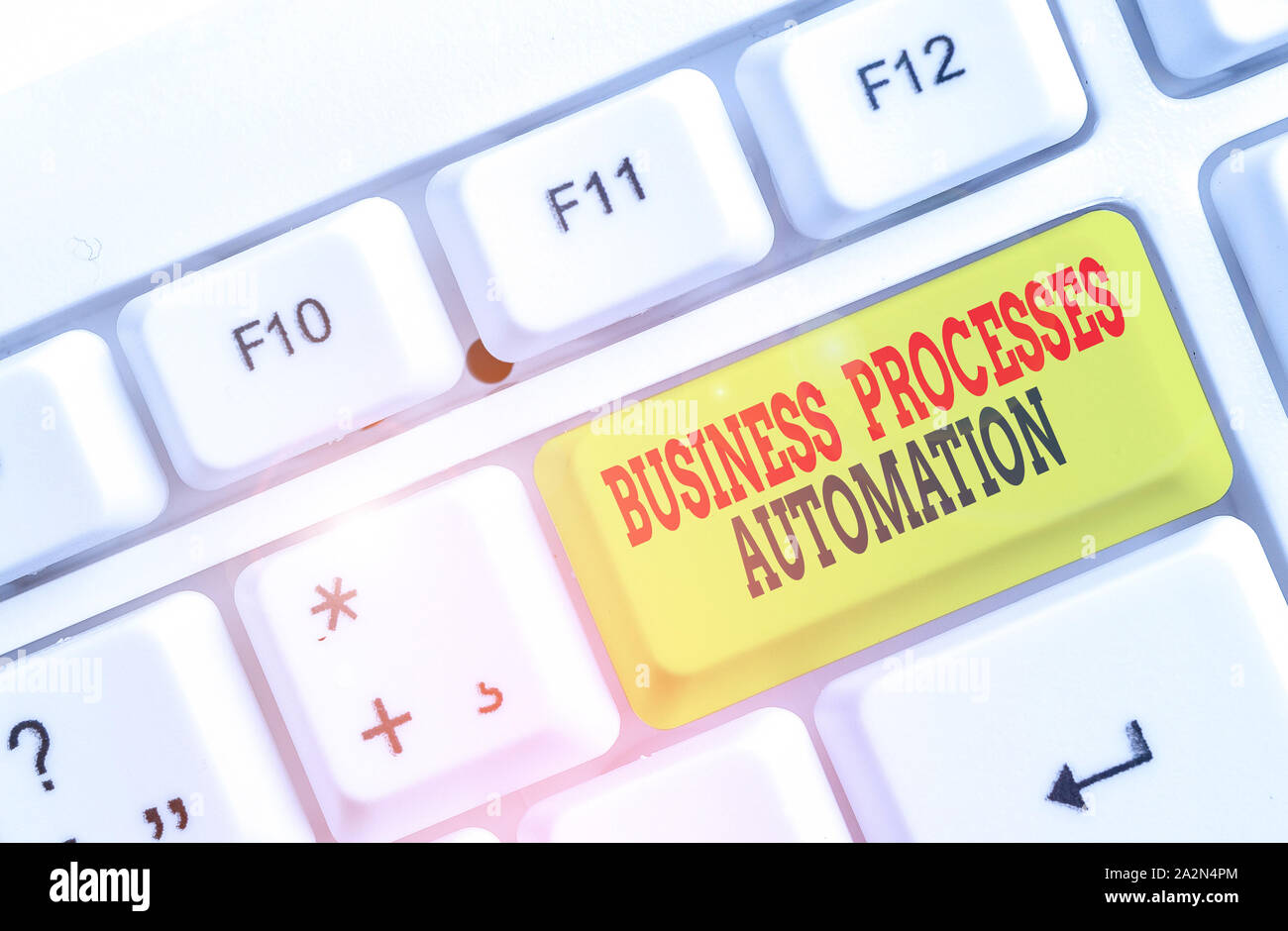 Conceptual hand writing showing Business Processes Automation. Concept ...