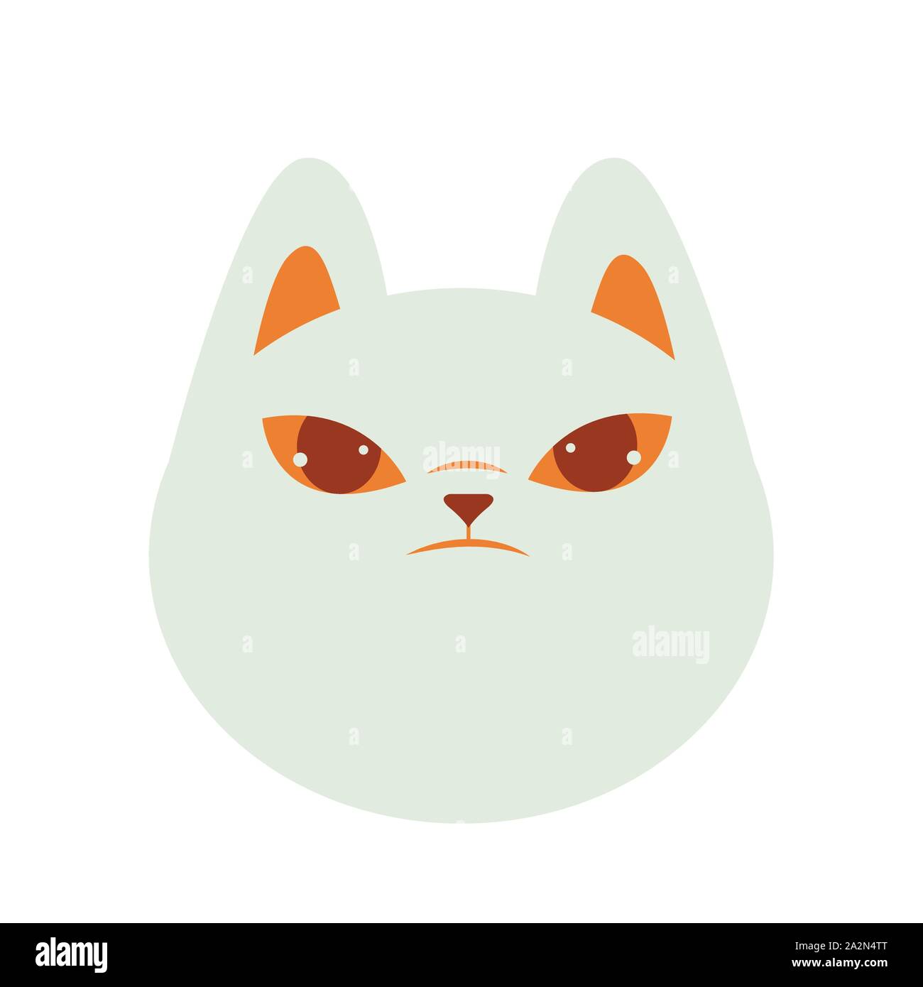 halloween cat mascot head seasonal icon Stock Vector Image & Art - Alamy