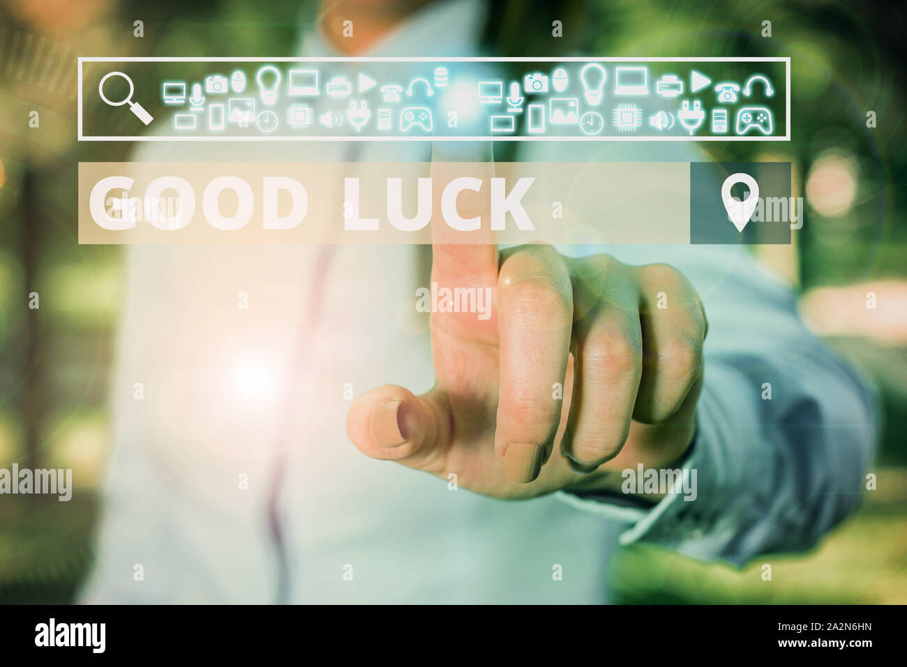Word writing text Good Luck. Business photo showcasing A positive ...