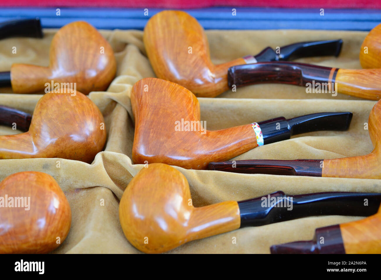 Many Tobacco Smoking Pipes Stock Photo - Alamy