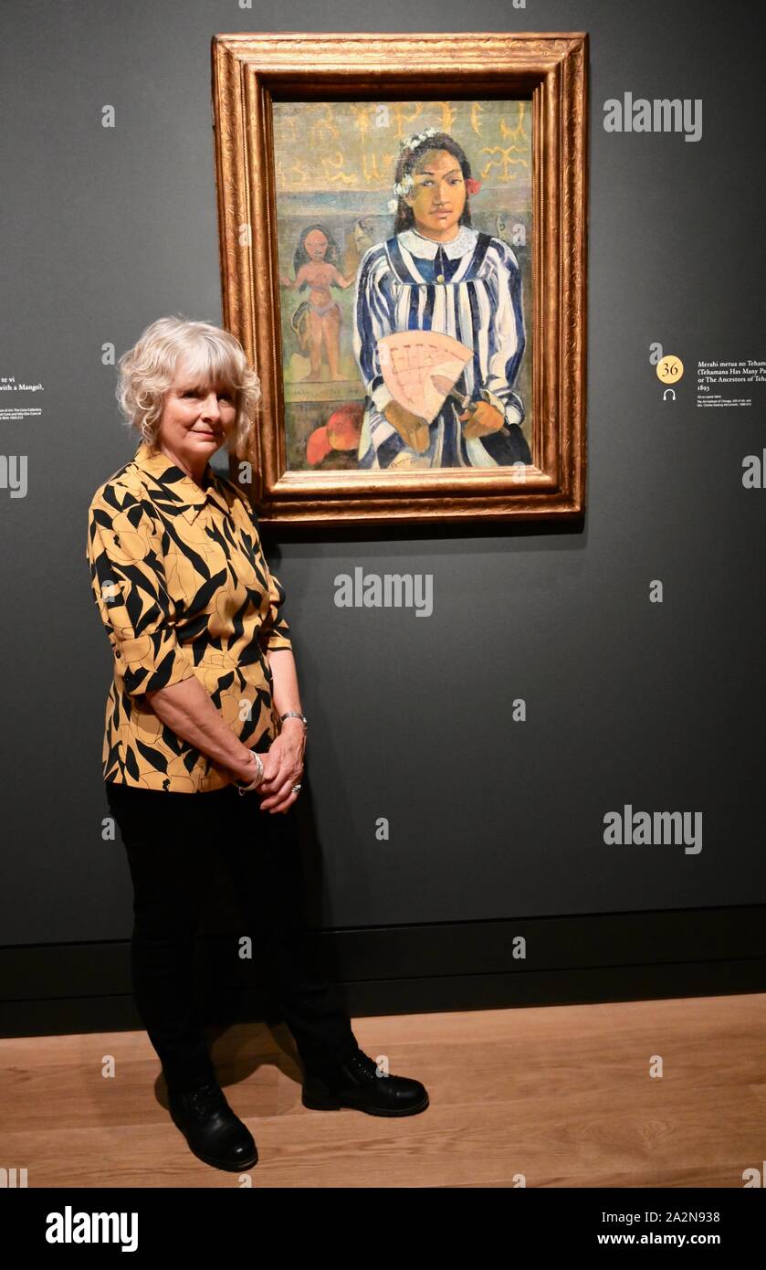 Mette Gauguin views "Merahi met no Tehamana". Great-grandaughter of ...