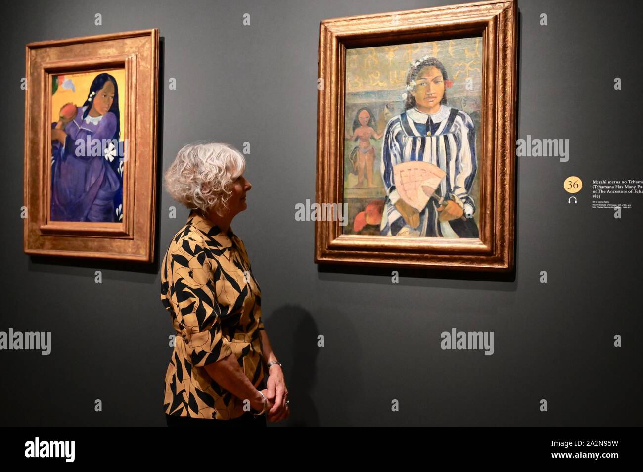 Mette Gauguin views "Merahi met no Tehamana". Great-grandaughter of ...