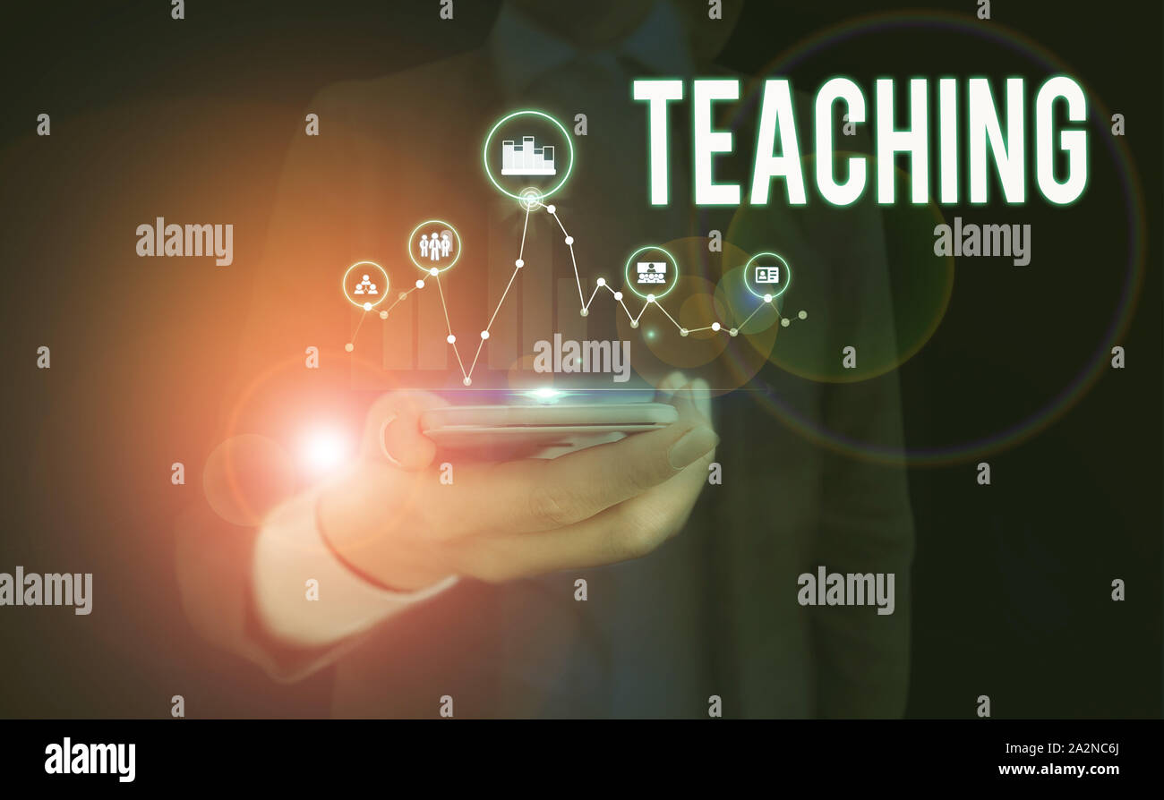 Word writing text Teaching. Business photo showcasing Act of giving ...