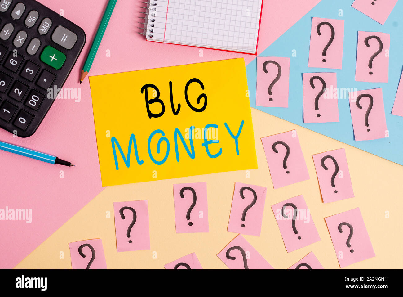 Conceptual hand writing showing Big Money. Concept meaning Pertaining ...