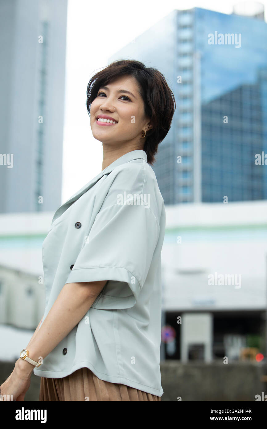 Japanese woman portrait Stock Photo - Alamy