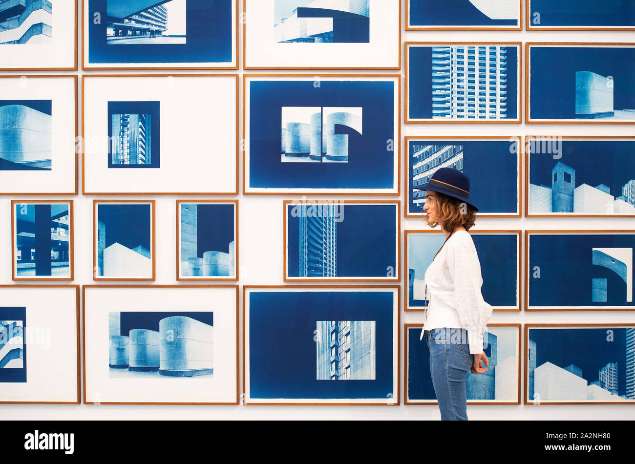 Cyanotype prints on arches aquarelle paper hi-res stock photography and ...