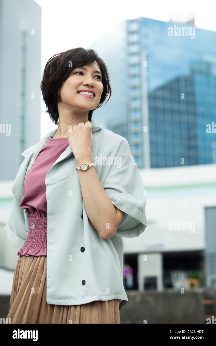 Japanese woman portrait Stock Photo - Alamy