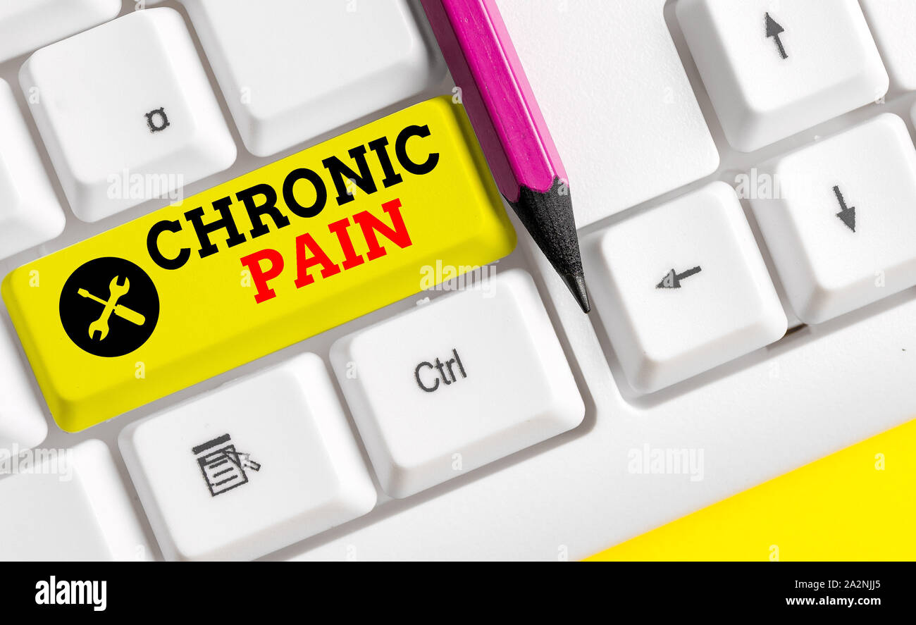 Handwriting text Chronic Pain. Conceptual photo pain that is ongoing ...