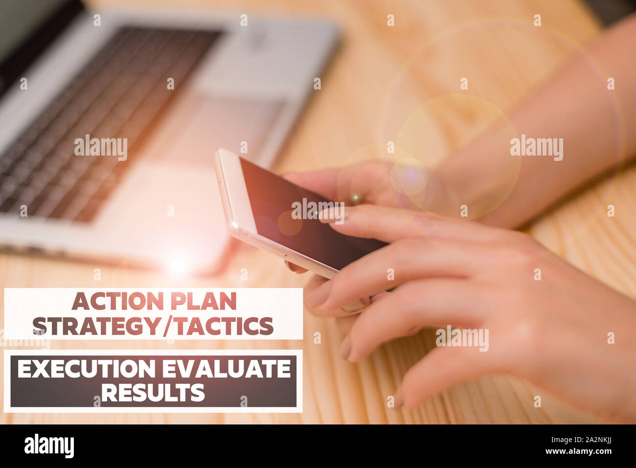 Handwriting text writing Action Plan Strategy Ortacti. Conceptual photo Action Plan Strategy Or ...