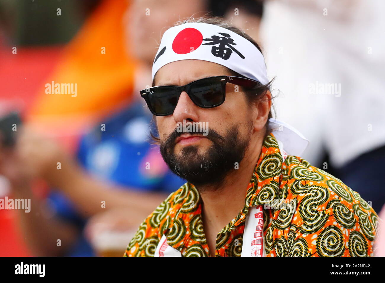 Higashiosaka, Osaka, Japan. 3rd Oct, 2019. Georgia Team fans Rugby ...