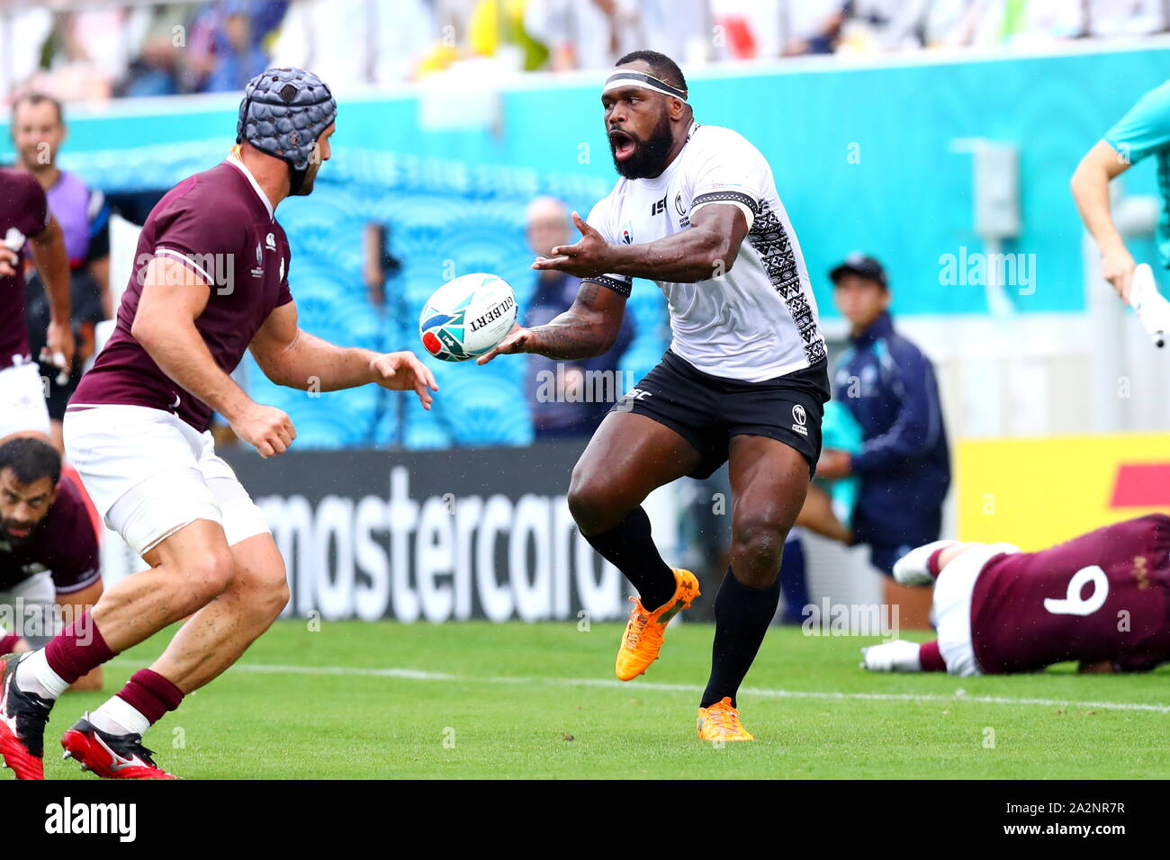Higashiosaka, Osaka, Japan. 3rd Oct, 2019. Lepani Botia (FIJ) Rugby ...