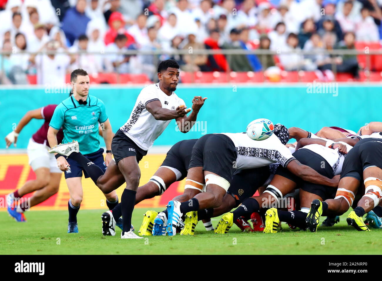 Higashiosaka, Osaka, Japan. 3rd Oct, 2019. Frank Lomani (FIJ) Rugby ...