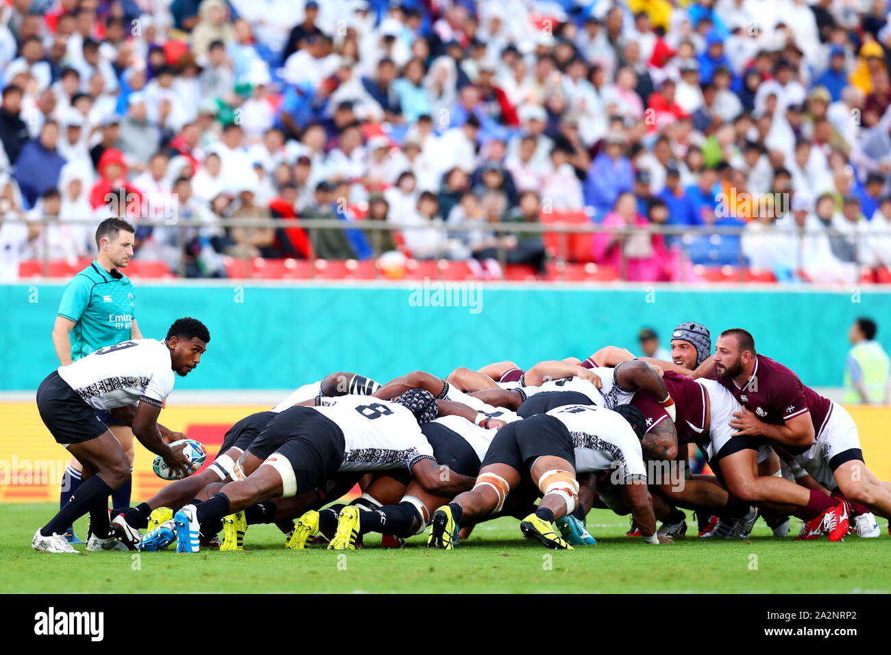 Higashiosaka, Osaka, Japan. 3rd Oct, 2019. Two team groups Rugby : 2019 ...