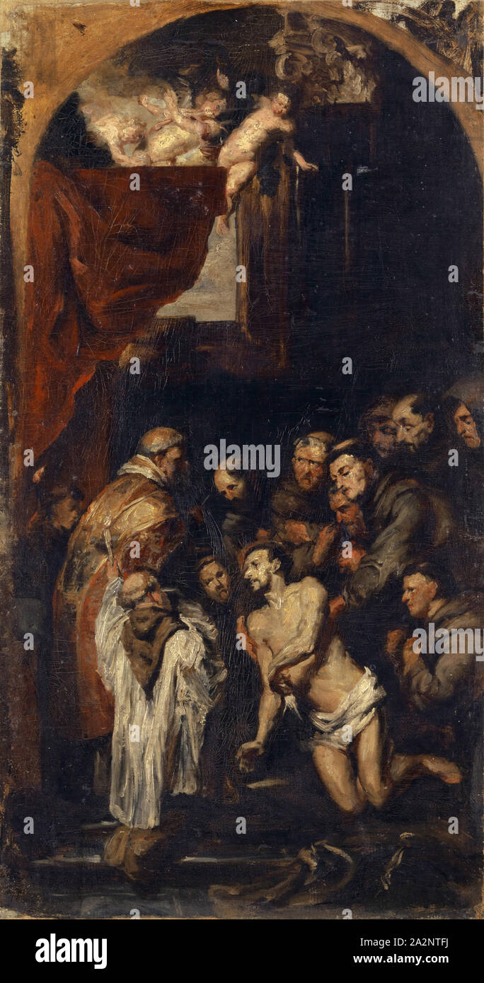 Copy after Rubens: The Last Communion of St., Franz, 1850/51, oil on canvas, 80 x 43 cm ...