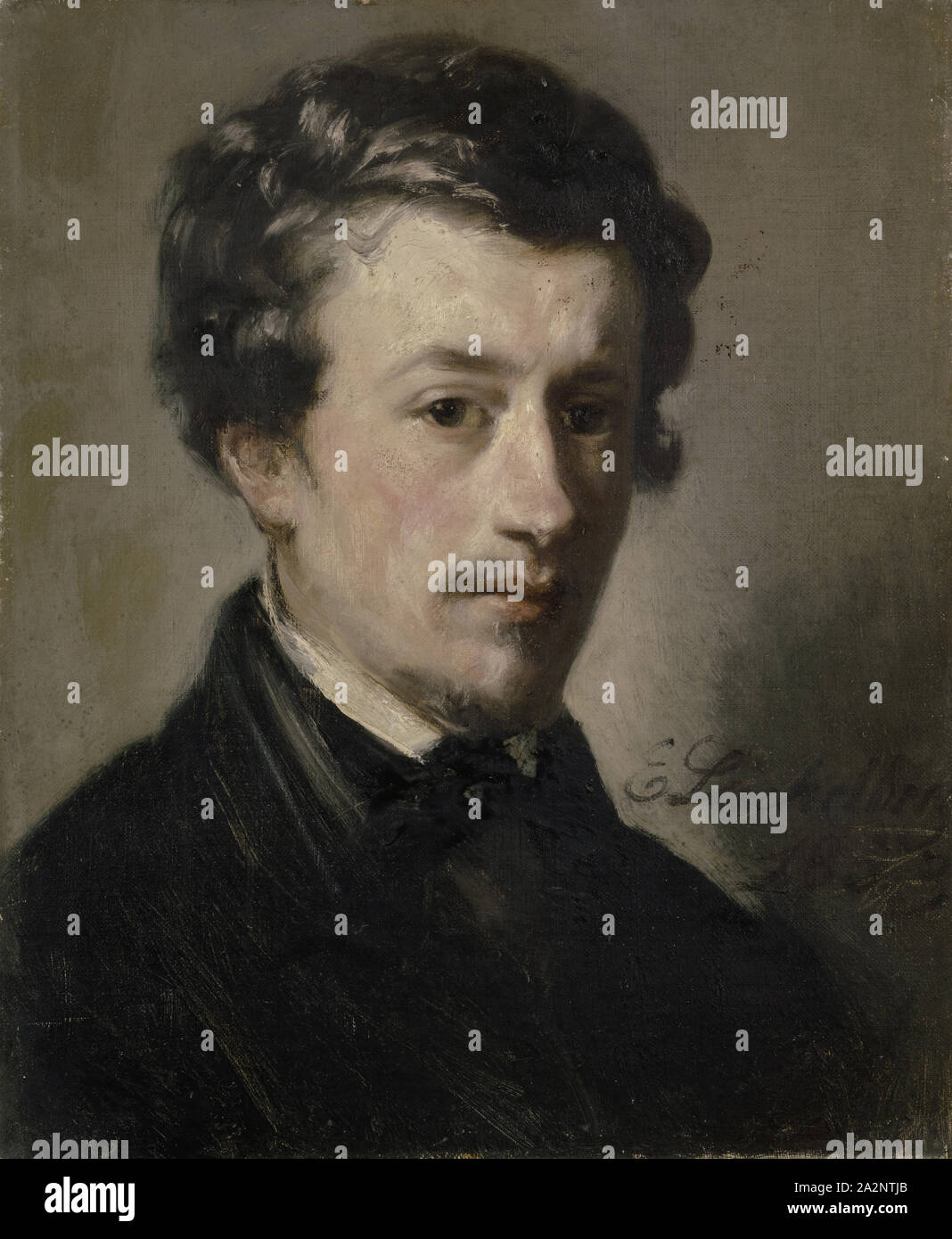 Portrait of the painter Daniel Ostermann (1830-1853), 1853, oil on ...
