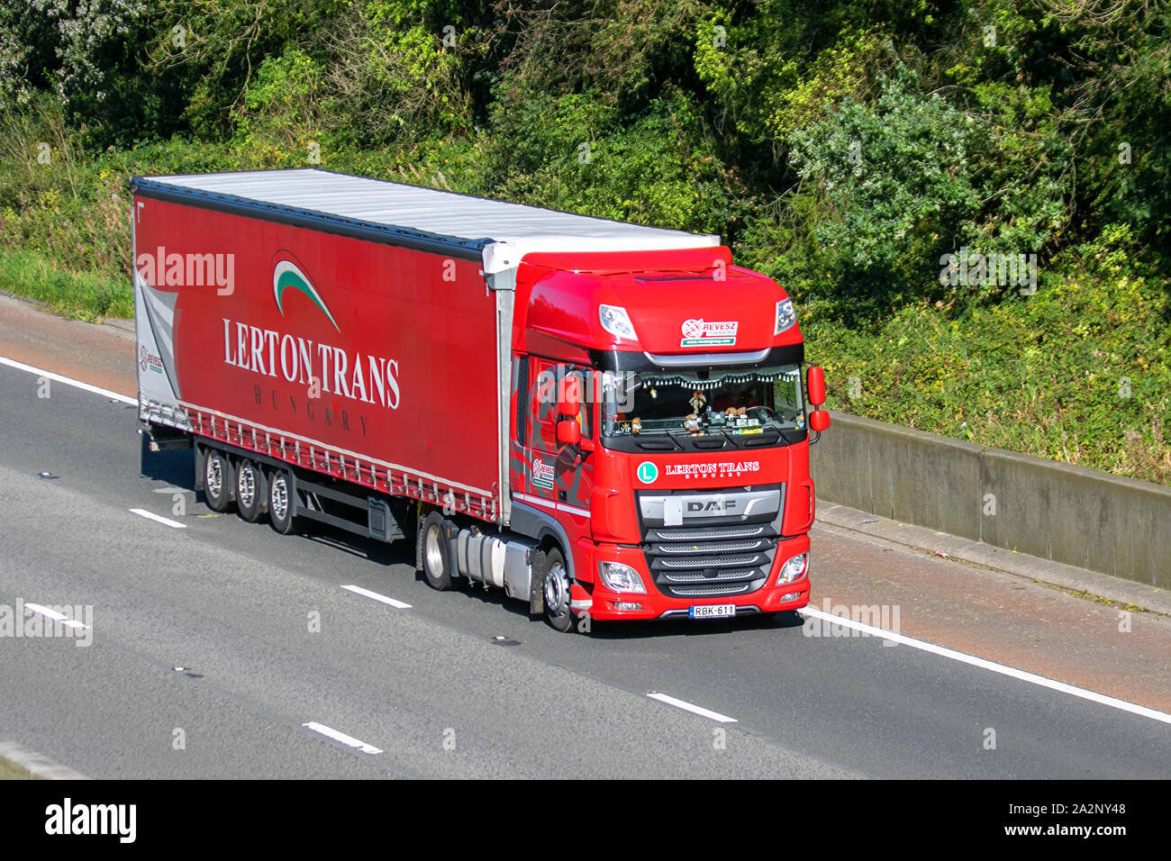 Foreign truck on uk motorway hi-res stock photography and images - Alamy