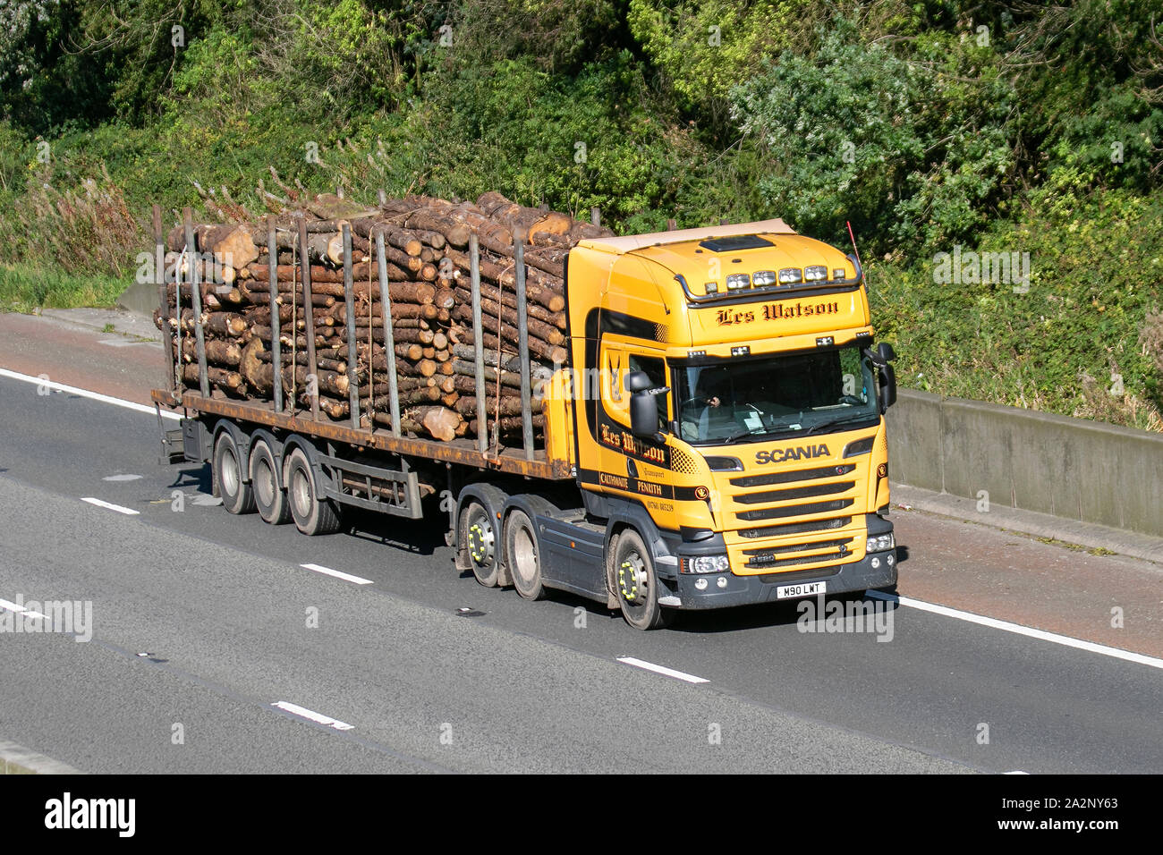 Les Watson heavy bulk Timber Haulage delivery trucks,log lorry ...