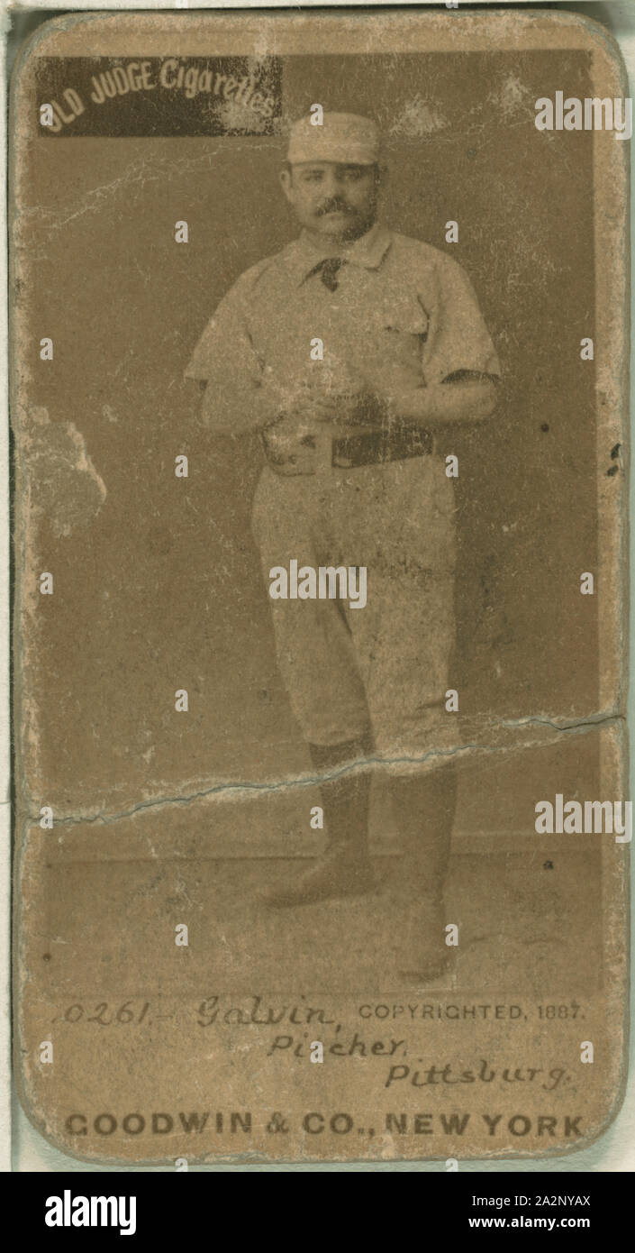 Pud Galvin, Pittsburgh Alleghenys, baseball card portrait Stock Photo ...