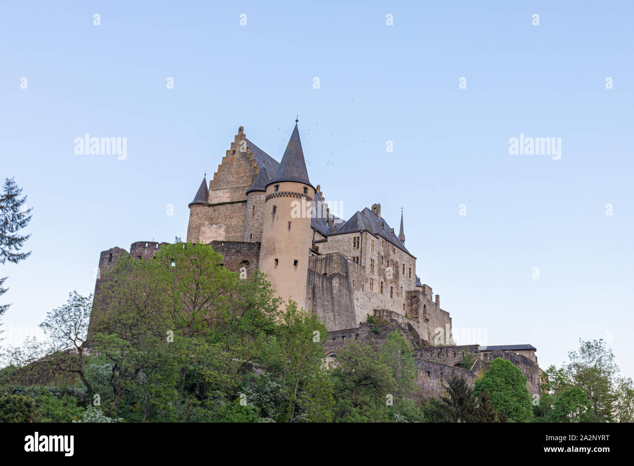 Vianden castle and night hi-res stock photography and images - Alamy