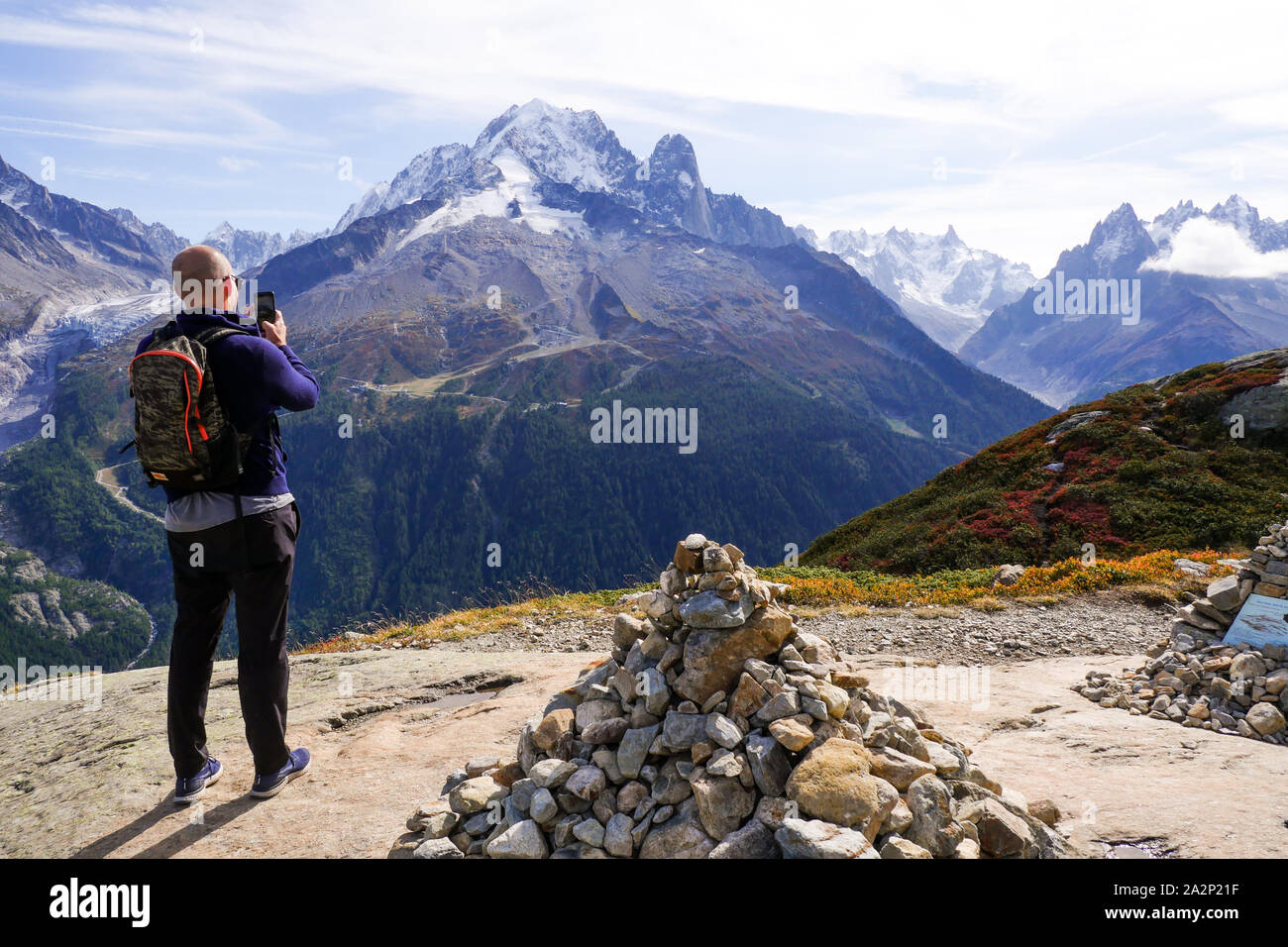 Chamonix-Mont-Blanc Valley, Aiguilles Rouges massif, Haute-Savoie ...