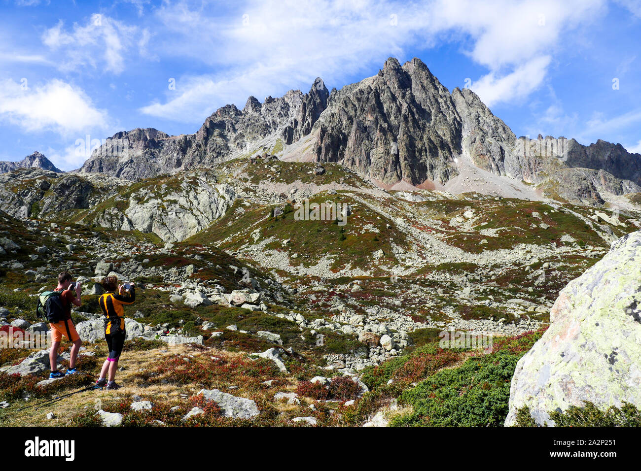 Chamonix-Mont-Blanc Valley, Aiguilles Rouges massif, Haute-Savoie ...