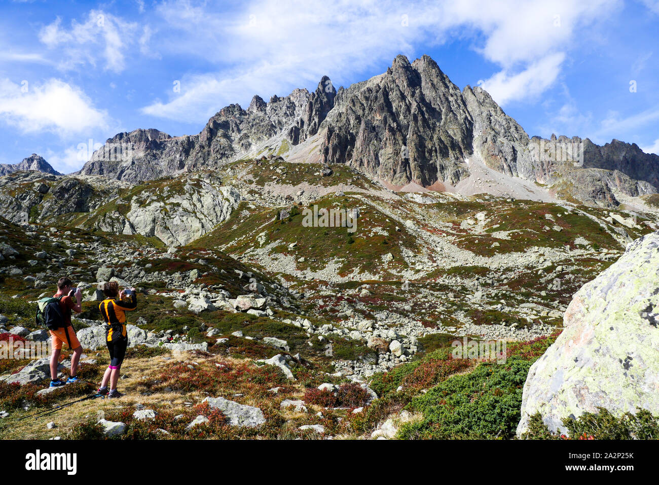 Chamonix-Mont-Blanc Valley, Aiguilles Rouges massif, Haute-Savoie ...