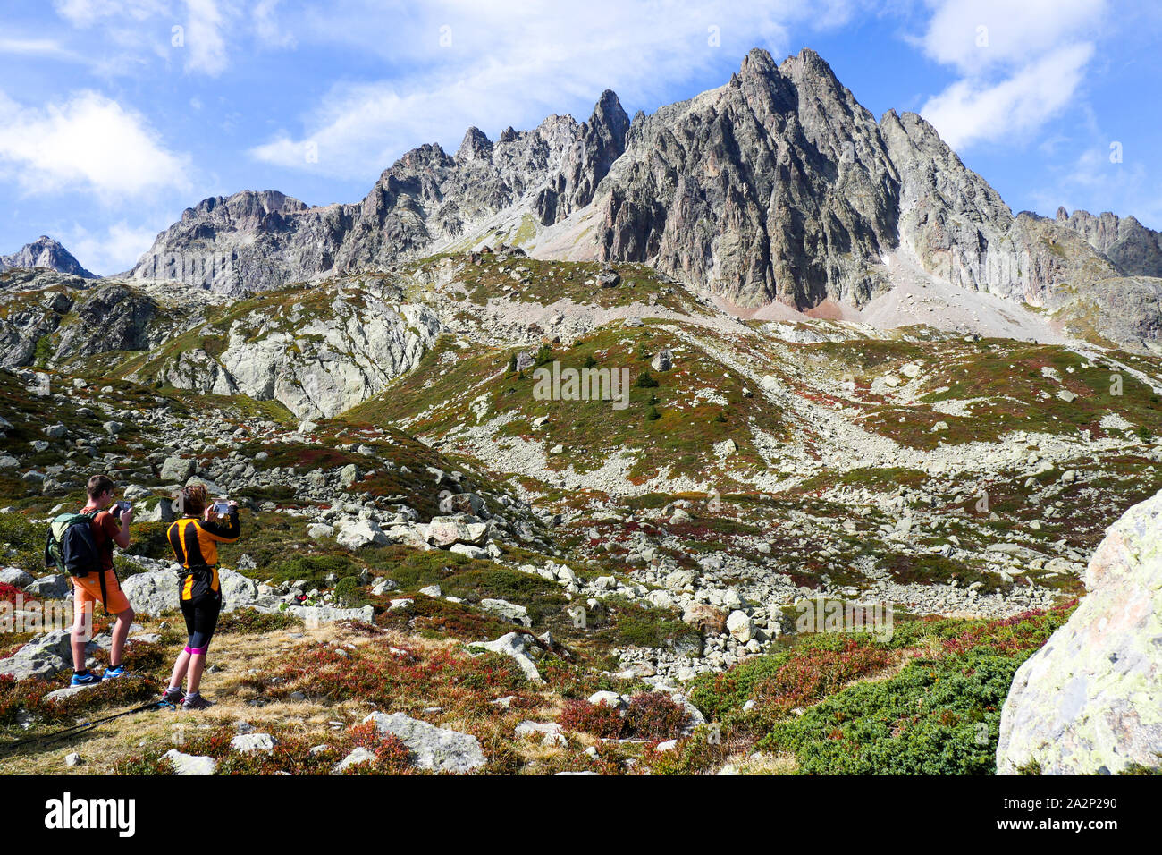 Chamonix-Mont-Blanc Valley, Aiguilles Rouges massif, Haute-Savoie ...